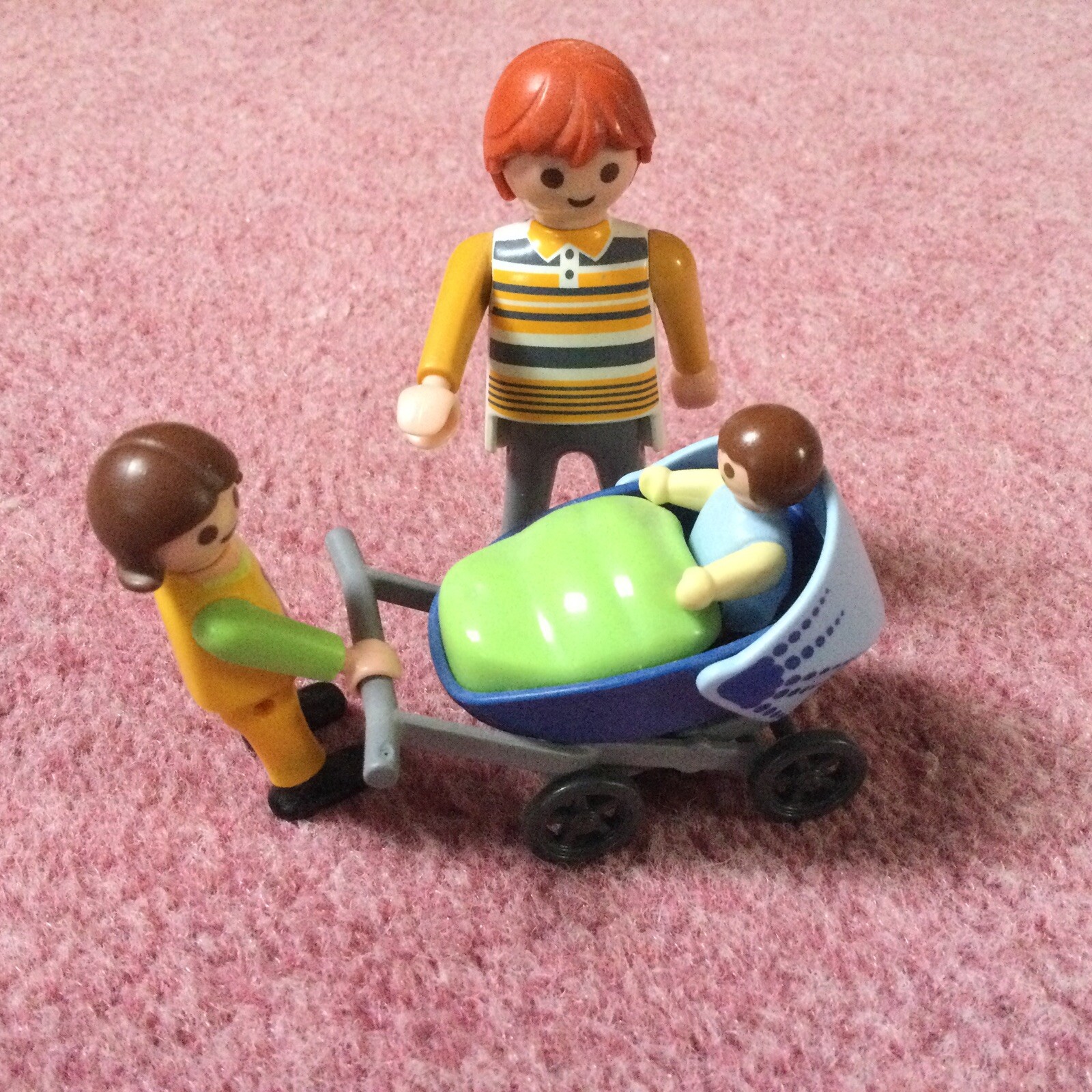PLAYMOBIL 100 Complete Set 4408 Dad With Daughter Baby & Pram for sale ...