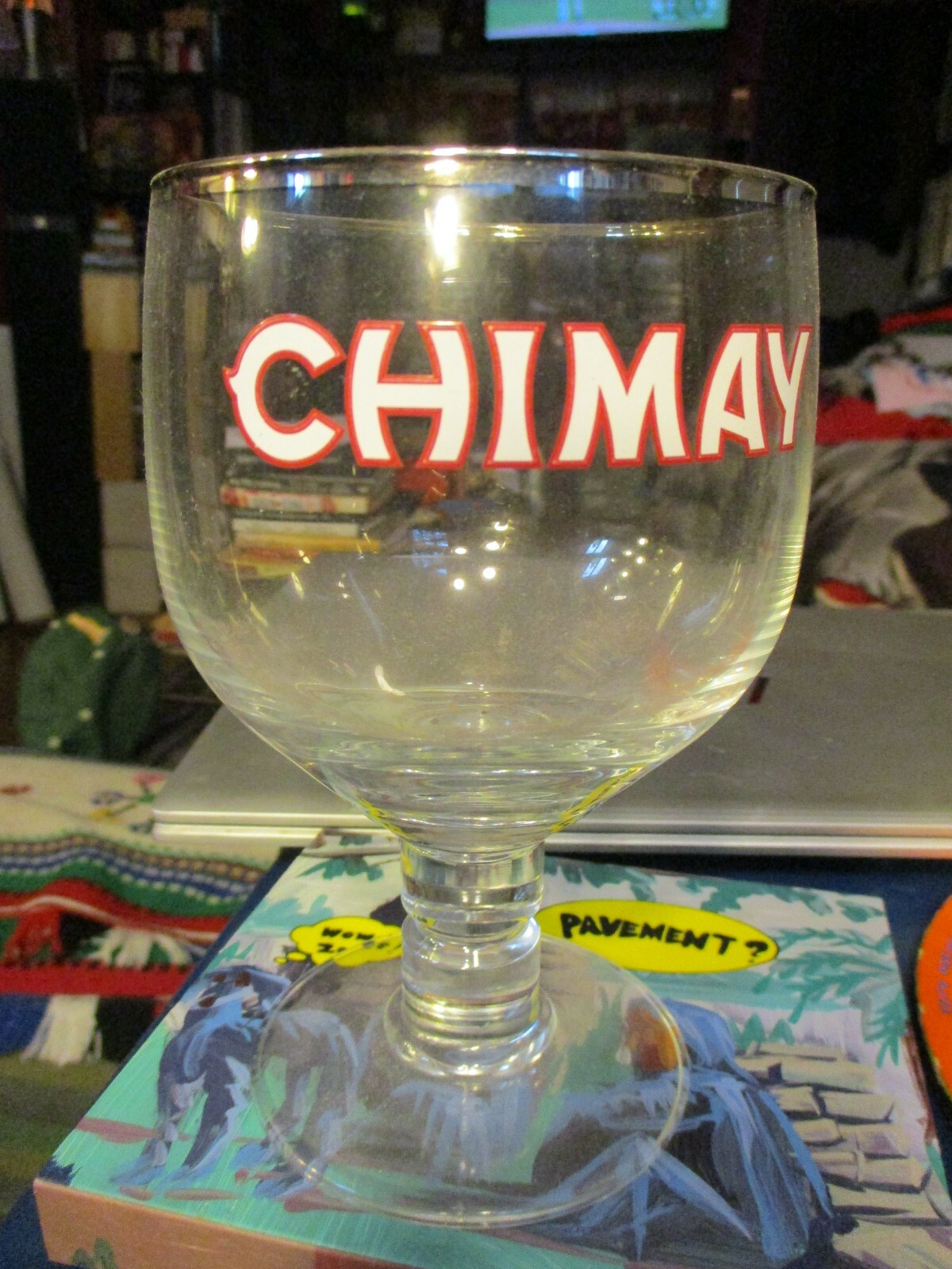 Gorgeous CHIMAY Belgian Ale Style Stemmed Chalice Beer Glass BELGIUM | eBay