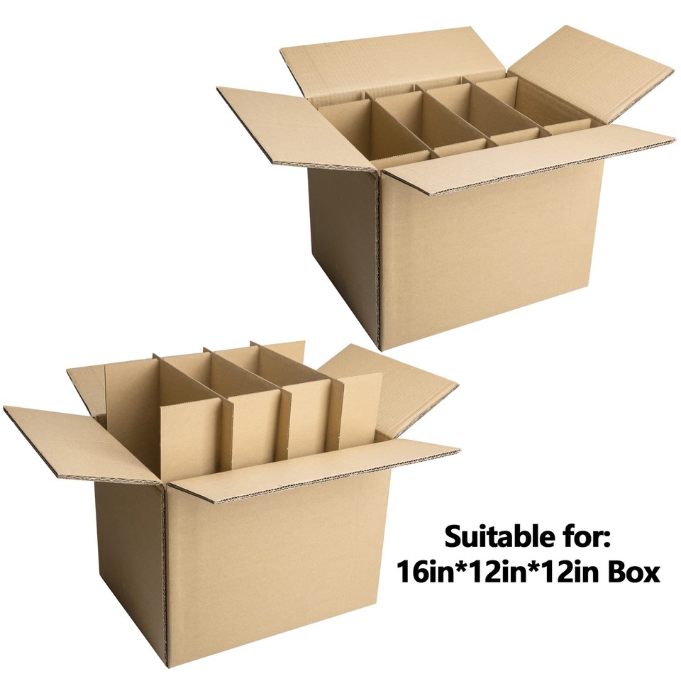 4 Sets Dish Packing Kit,Glass Dividers for Moving Boxes,Kitchen Dish ...