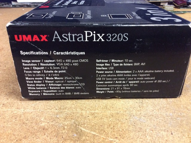 UMAX AstraPix 320S 3 in 1 Digital Camera for sale online | eBay