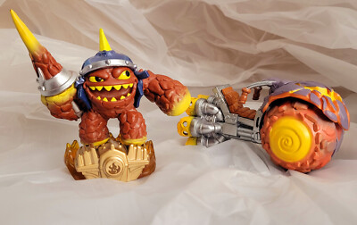 Skylanders Superchargers - Lava Lance Eruptor & Burn Cycle game figures ...