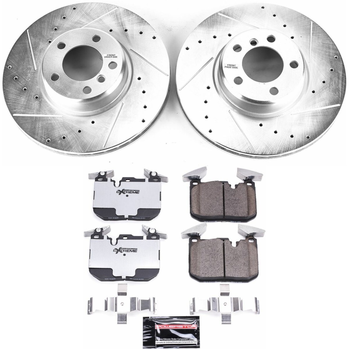K6653-26 Powerstop 2-Wheel Set Brake Disc and Pad Kits Front for 320 ...