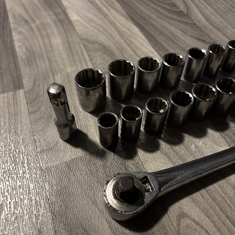 Vintage Craftsman =V= Socket Set 17 Piece’s 1/2” Drive standard ...