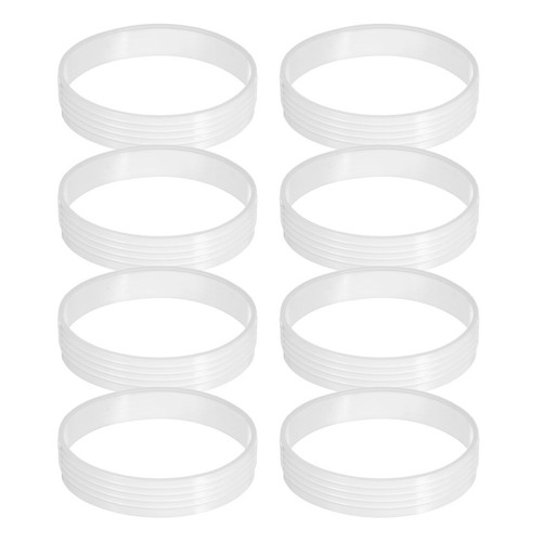 8pcs Golf Hole Marker Rings - White Plastic Cup Collars Practice ...