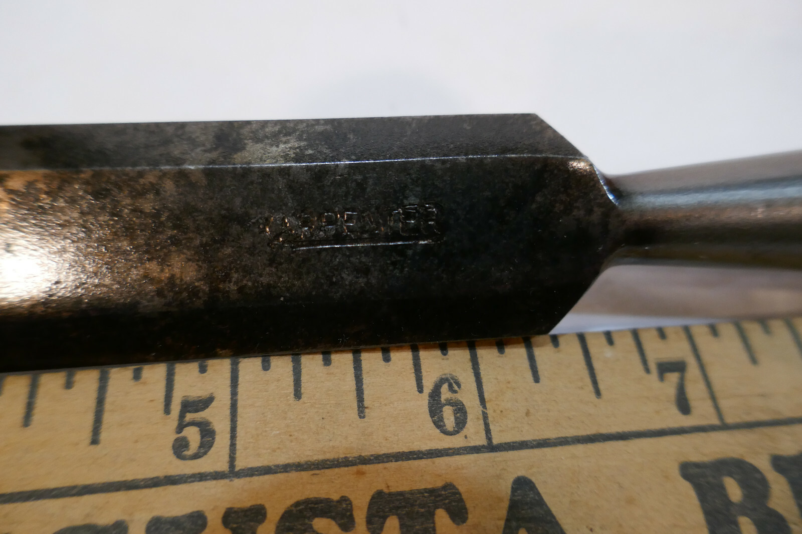 Vintage 1" Carpenter Brand Bevel Edge Socket Bench Chisel carpenter's ...