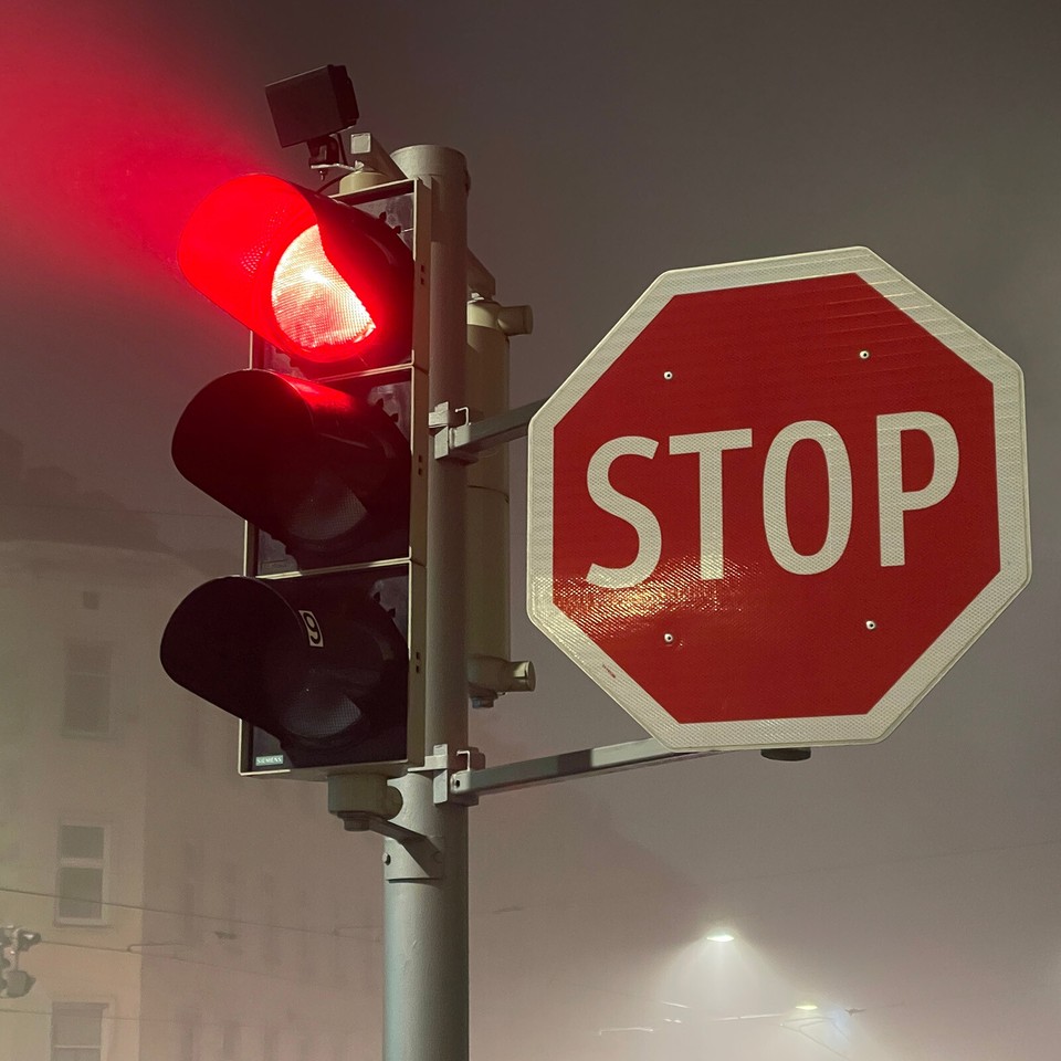 Stop Sign 12" x 12" 300mm Warning Reflective Aluminum Signs for Street ...