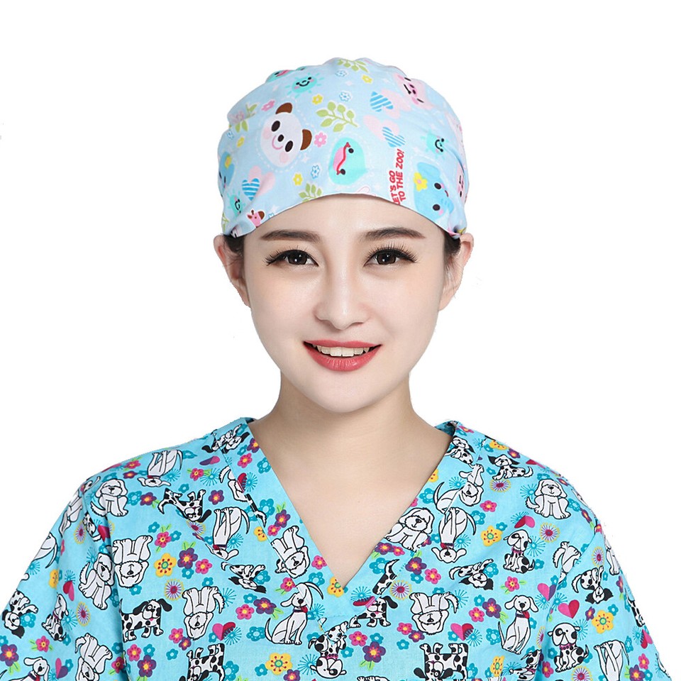 Clinic Medical Hat Doctor Surgical Print Women and Man Working Cap ...
