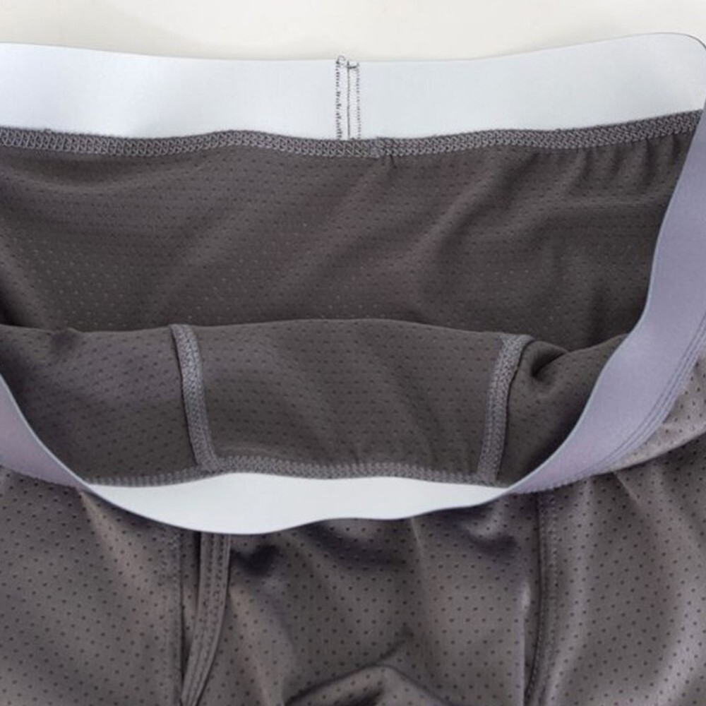 Gray Men's Long Legs Breathable Pouch Trunks Shorts Underwear Boxer ...