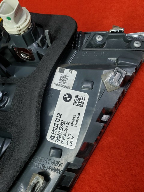 Left Rear Trunk Lid Tail Light BMW F02 F01 OEM 750I 740i 760i ...