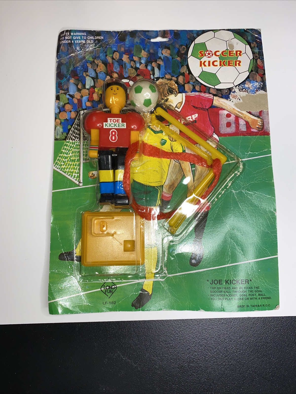 Vintage Long Fun LF-182 Soccer Kicker Toe Kicker Joe Kicker Toy Game ...