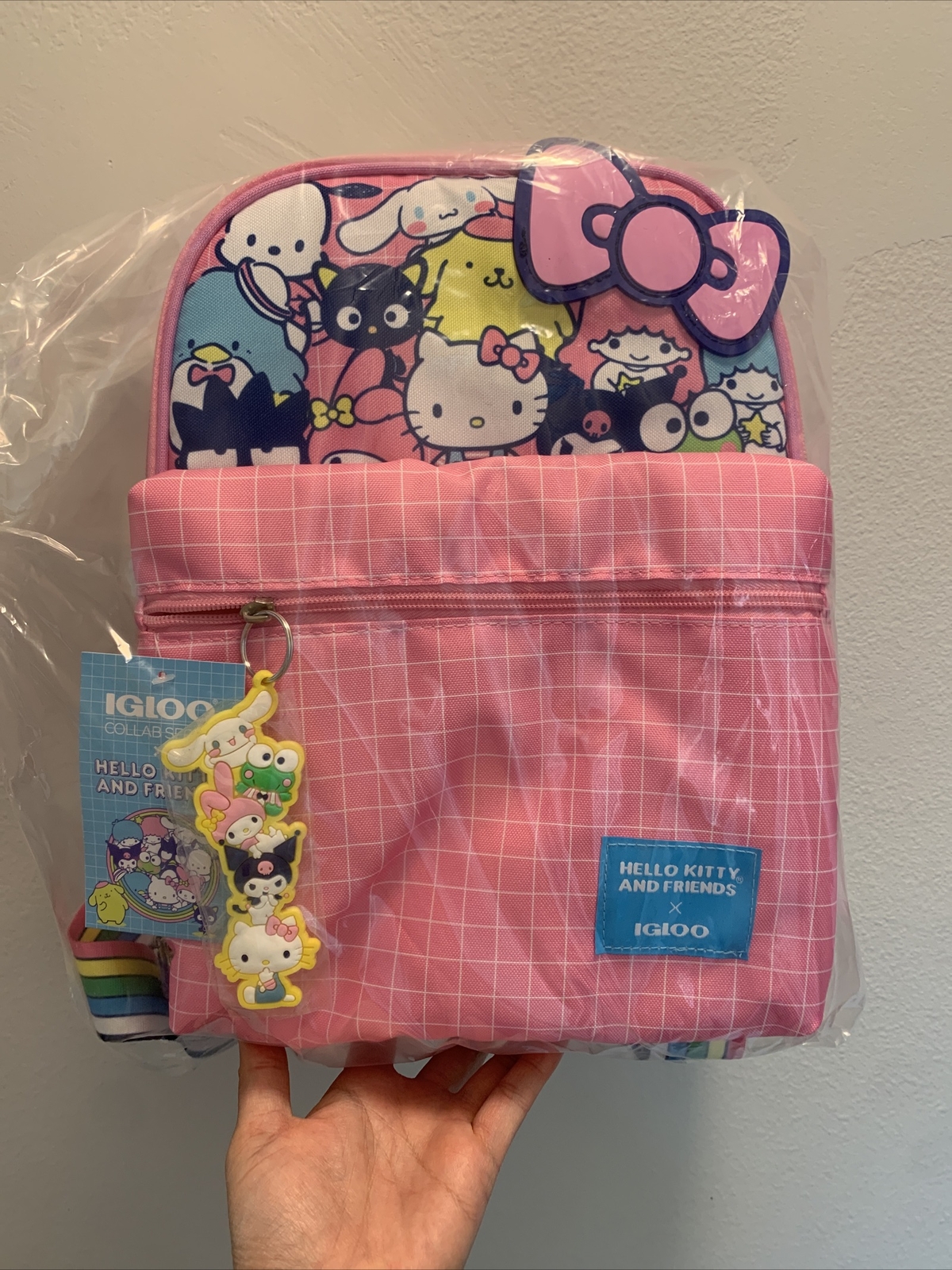 Igloo Pink Rainbow Hello Kitty and Friends Backpack Cooler Trinket ...