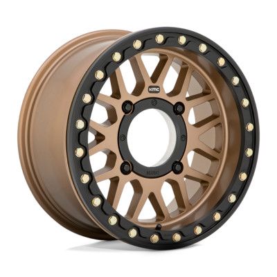 KMC KS235 Grenade Beadlock ATV UTV SXS Wheel Rim 15X7 4X156 +10 Bronze ...