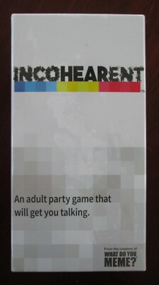 New INCOHEARENT Adult Party Game Card Game THAT WILL GET YOU TALKING ...