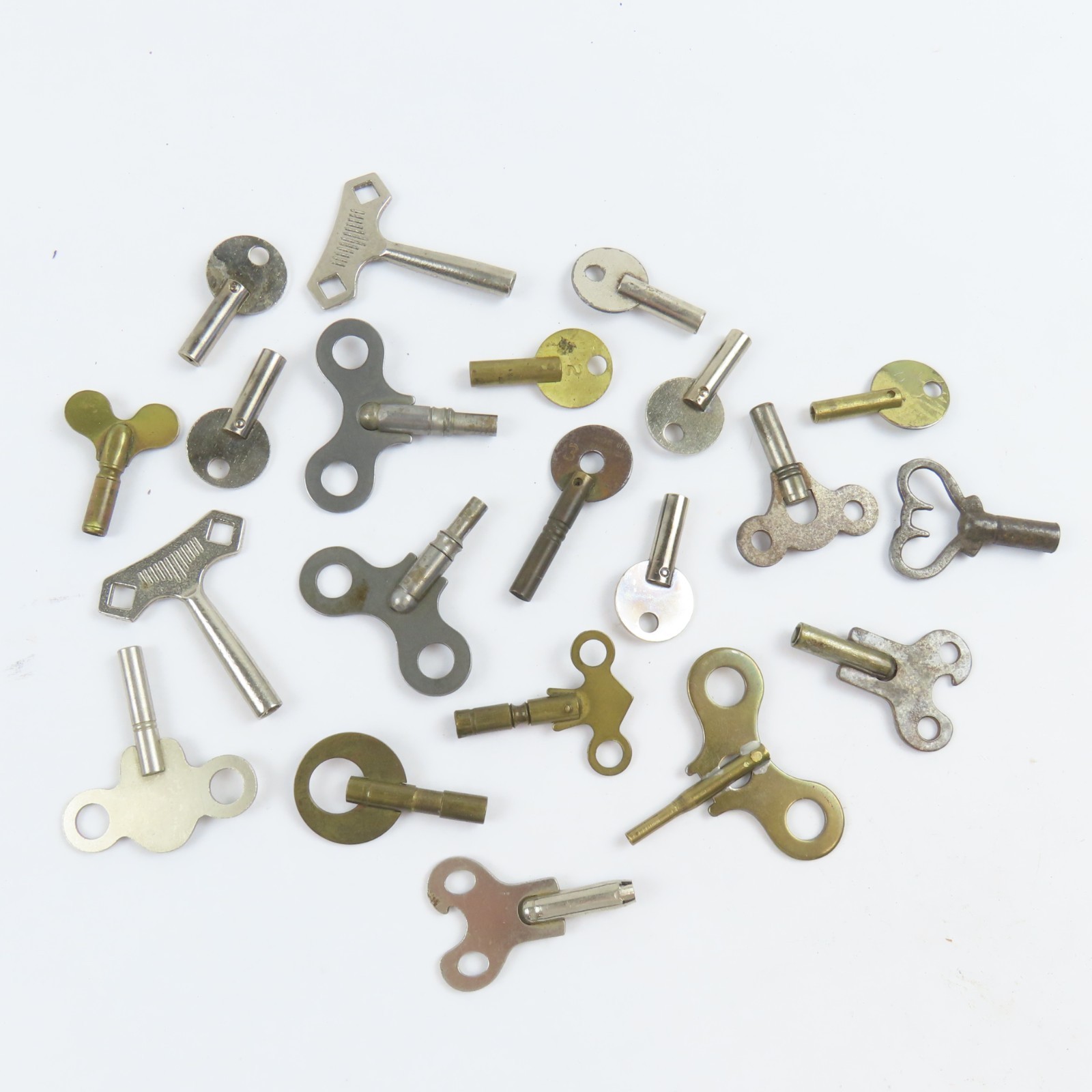 Clockmaker’s & Collector’s Selection of 20 Small Female Keys for small ...