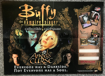 Buffy The Vampire Slayer CCG Angel's Curse Promo Poster 22" X 16" NM/M ...