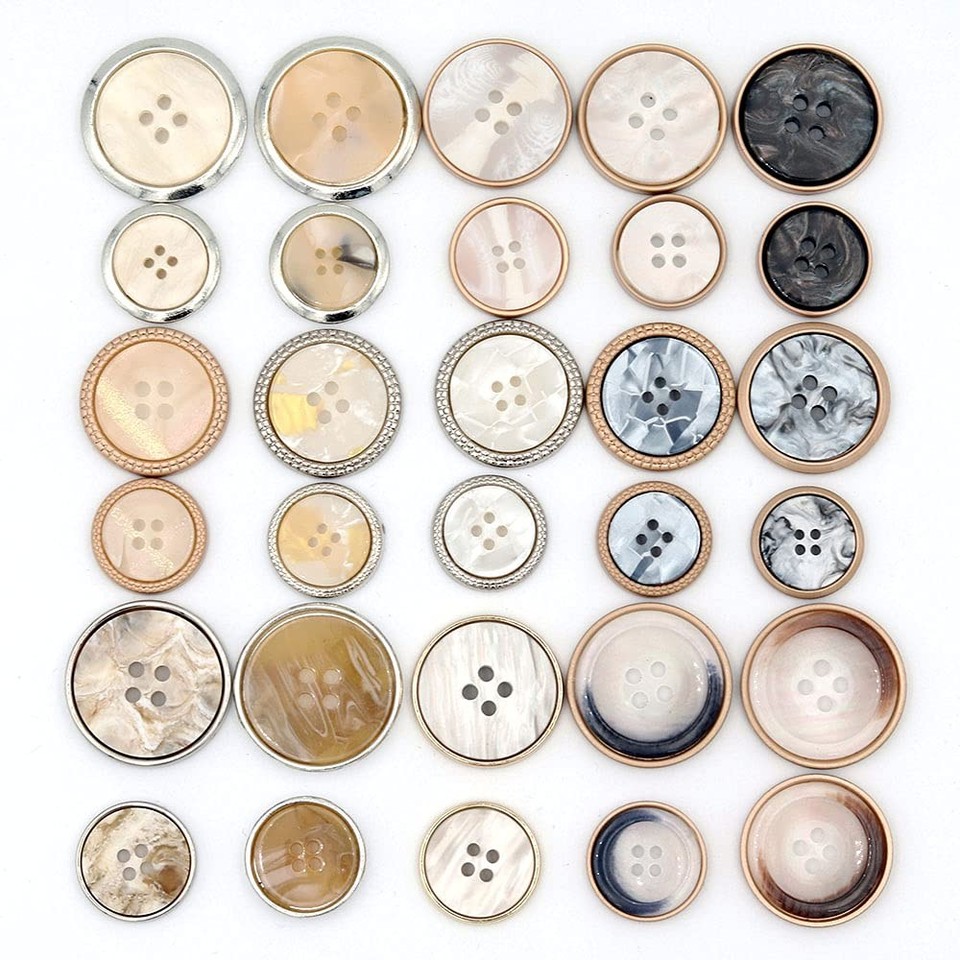 5 PCS 18mm Round Metal Coat Buttons for DIY Sewing Tailor Crafts ...