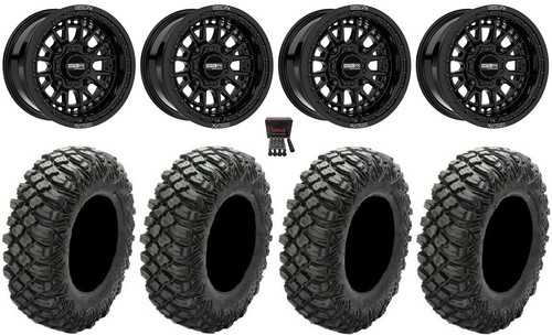 Metal FX Slayer Bdlk 15" Wheels Black 30" Crawler XR Tires Textron ...