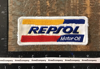 Vtg REPSOL Motor Oil Company Logo Sew-On Patch Twill | eBay