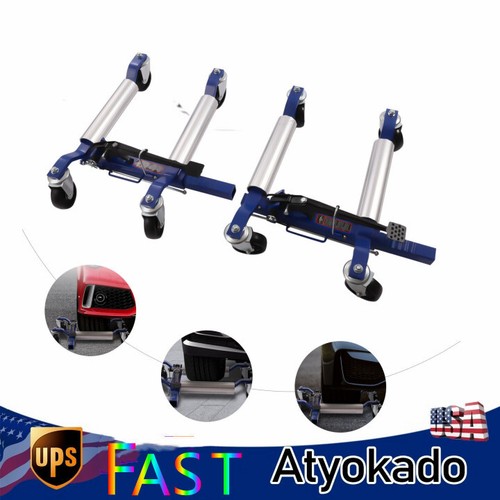 Set 2 Truck Car Wheel Moving Dolly Ratchet Auto Tire Lift Wheel Dollies ...