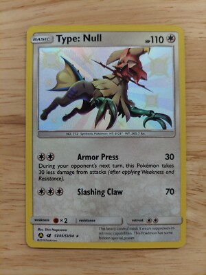 Type: Null SHINY SV45/SV94 Hidden Fates NM Holofoil Rare Pokemon Card ...