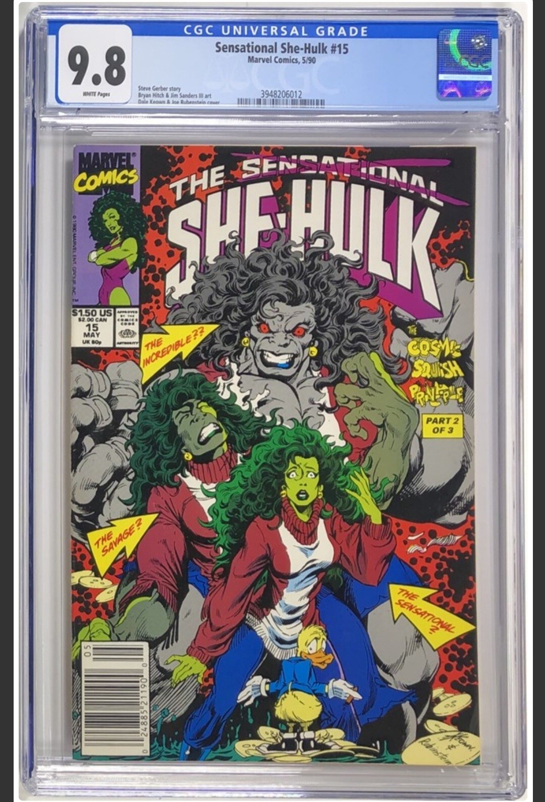 Sensational She-Hulk #15 (1990) - CGC 9.8 - 1st Grey She-Hulk | eBay