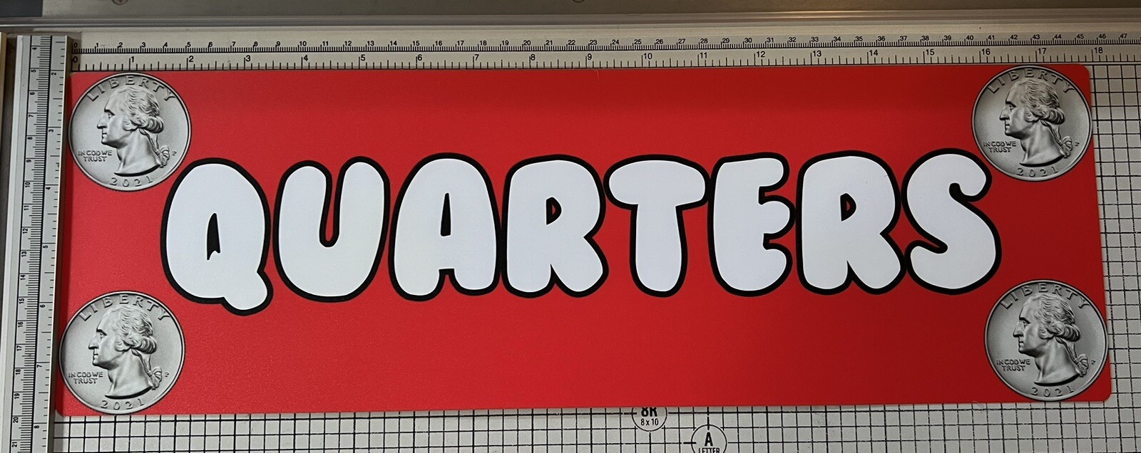 Quarters AC6000 Change Machine Decal Laminated (American Changer) | eBay