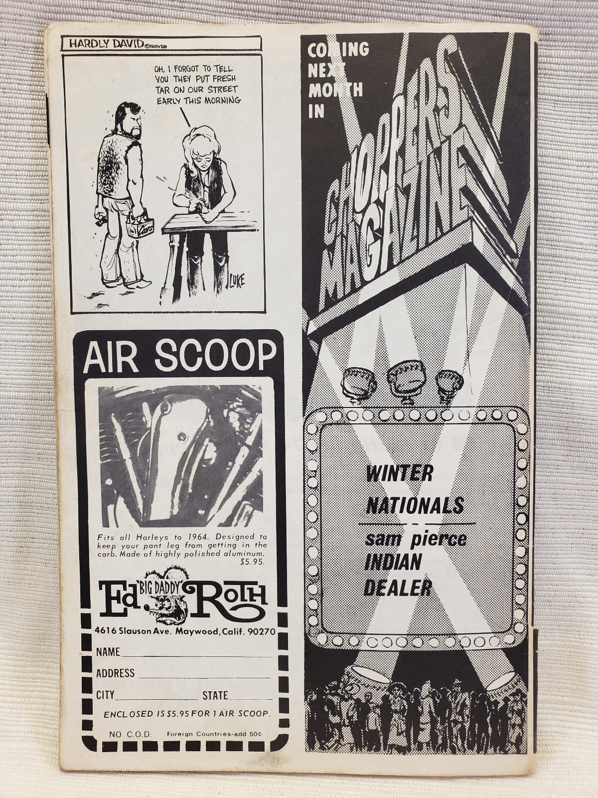 January 1969 CHOPPERS MAGAZINE Vintage Custom Motorcycle Chopper Mag ...