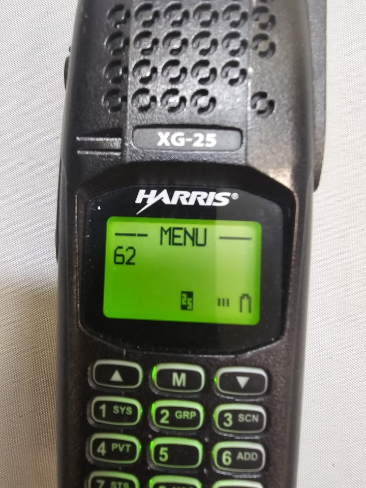 Harris XG-25 DPXG-PB78B 764-870 MHz P25 Trunking Phase II TDMA Two Way ...