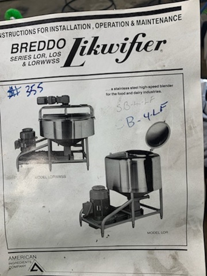25 Gallon Breddo LIKWIFIER Mixer Liquefier LORWWSS Steam Jacketed | eBay