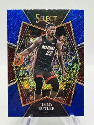 2021-2022 Panini Select Jimmy Butler Premier Level Blue Shimmer #192 ...