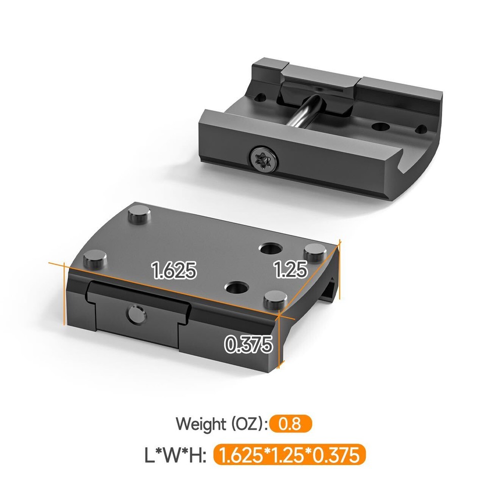 EPN RMR/RMSc Mounting Plate for Pistol,Red Dot Sight Adapter Compatible ...