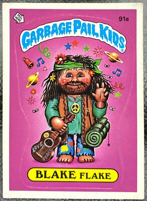 1986 TOPPS GARBAGE PAIL KIDS BLAKE FLAKE STICKER CARD #91a ck list | eBay