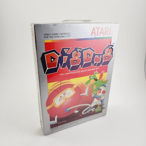 Vintage 1987 Dig Dug Atari 2600 CX2677 Video Arcade Game New Sealed Box ...
