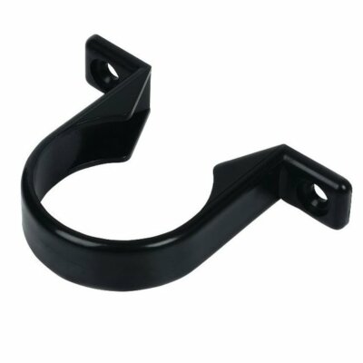 FloPlast BLACK 32mm ( 36mm ) Waste Pipe Saddle Pipe Clip Bracket ...