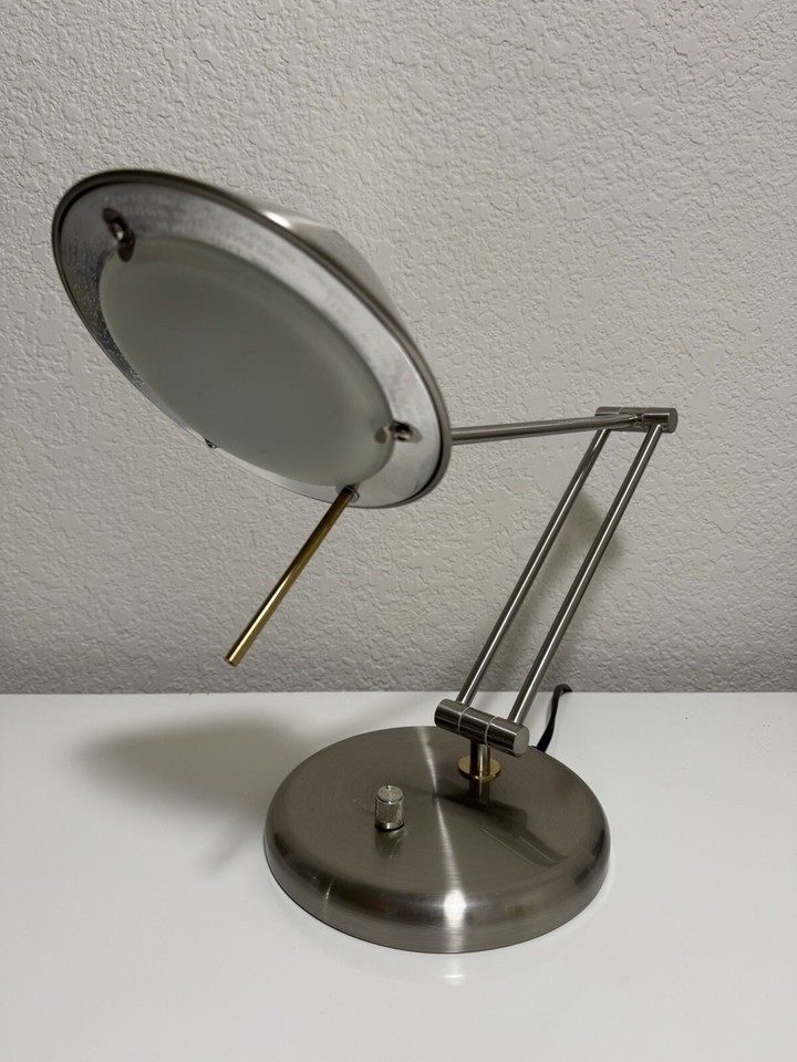 Vintage TENSOR UFO Space Age Saucer Metal Table Desk Lamp Light LT627 ...