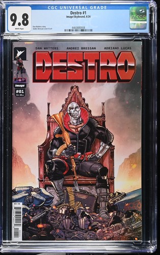 Destro #1 CGC 9.8 Cover A Image 2024 GI Joe Transformers Void Rivals ...