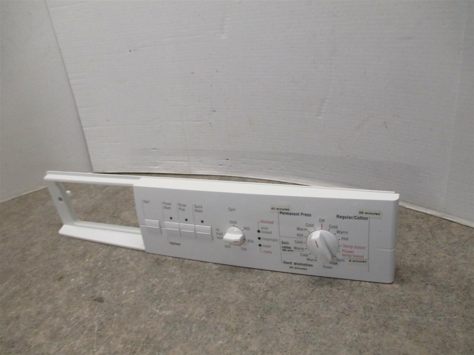 BOSCH WASHER CONTROL PANEL/BOARD (SCRATCHES) PART # 5500010786 546776 ...