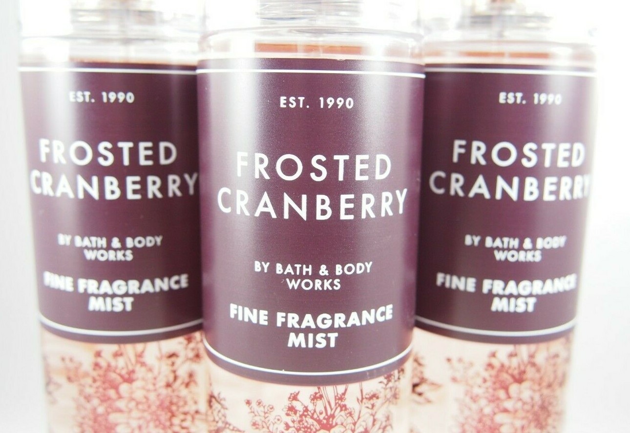(3) Bath & Body Works Autumn Fall Frosted Cranberry Fragrance Mist ...
