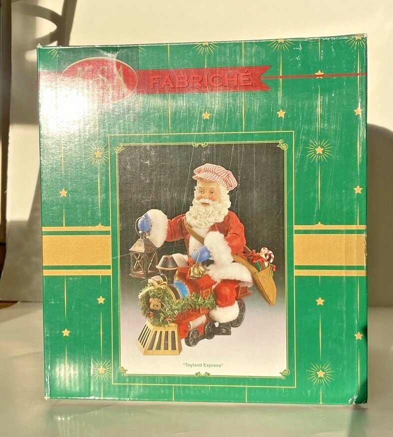 KURT ADLER KSA Collectibles Toyland Express Fabriche Santa | eBay
