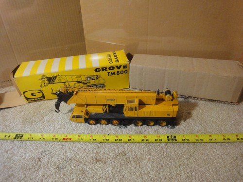 Vintage NZG 136 Grove TM800 mobile construction crane. 1/55 scale ...