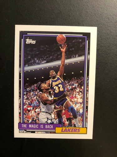 Nice 1992 EARVIN "MAGIC"JOHNSON Topps Basketball Card # 54 Made in USA ...