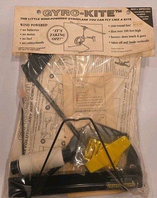 RARE Unopened Vintage Gyro-Kite Autogyro Flying Kite Toy NOS 1970s ...