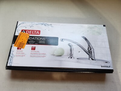 DELTA Foundations Single-Handle Standard Kitchen Faucet with Side ...