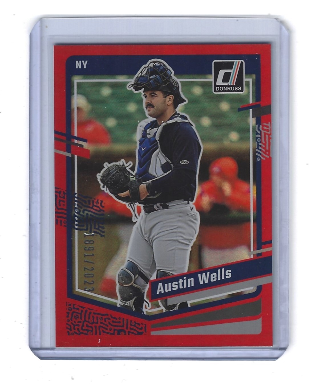 AUSTIN WELLS 2023 Panini Donruss Red Prizm Rookie Baseball Card #139 ...