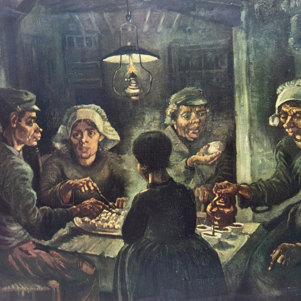 1952 Vintage Vincent Van Gogh The Potato-Eaters Art Print 8" x 10" | eBay