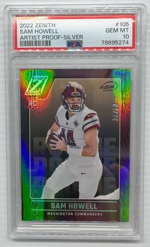 2022 Zenith Sam Howell Artist Proof Silver Parallel Rookie RC #36/50 ...