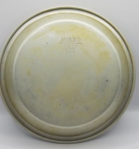 Vintage MIRRO Aluminum Pie Pan Plate Tin Dish #288AM 8" x 1.25" Made in ...