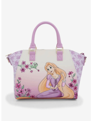 Loungefly Disney Tangled Rapunzel & Pascal Purple Flower Satchel Bag | eBay