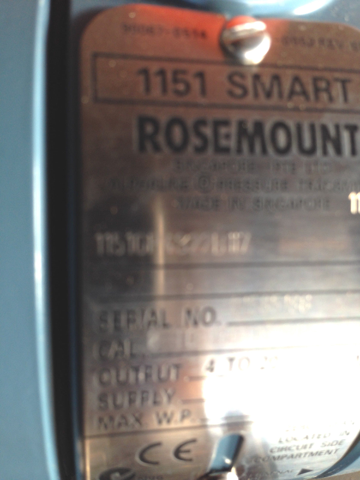 Rosemount 1151GP Smart Pressure Transmitter (0 to 150in 37.3kpa ...