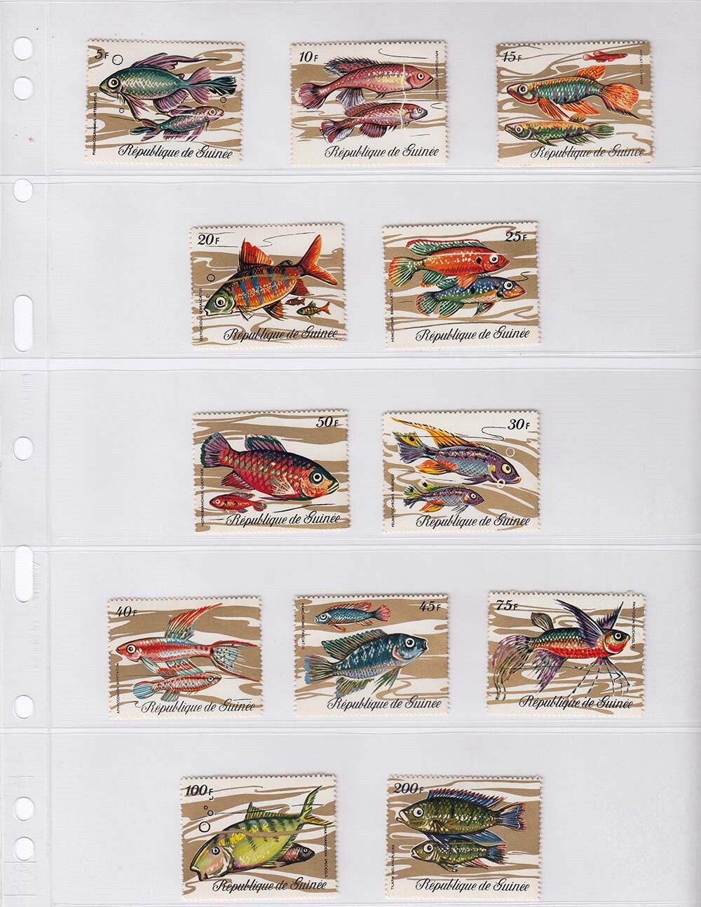 Stamp Stock Pages Lighthouse Vario 5C Clear Pages 5 Rows Pack of 5 New ...